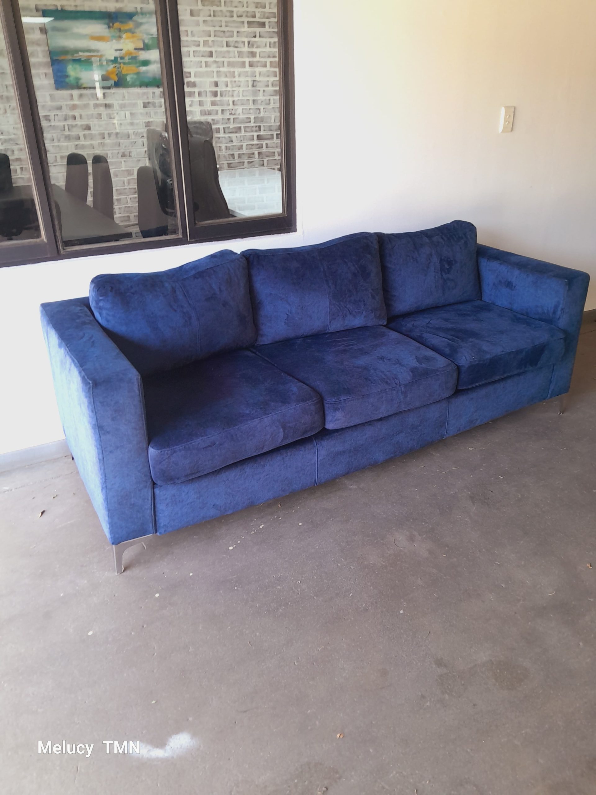 Apollo Blue Velvet 2200mm X 900mm – Premium Couches Johannesburg ...